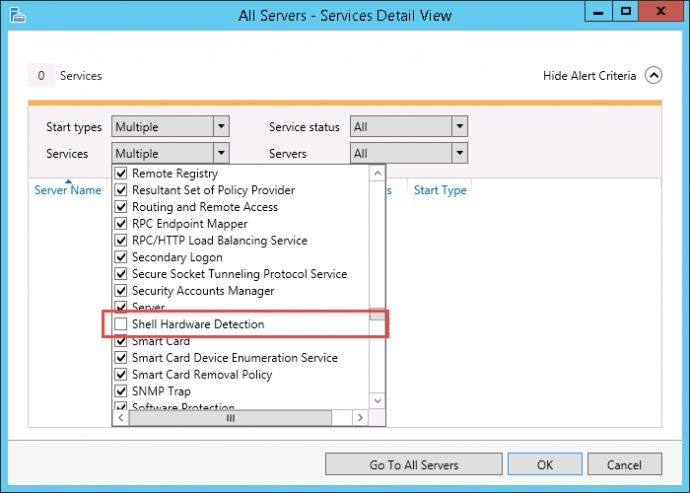 Servicio Detección de hardware shell detenido - Blog TutorMas